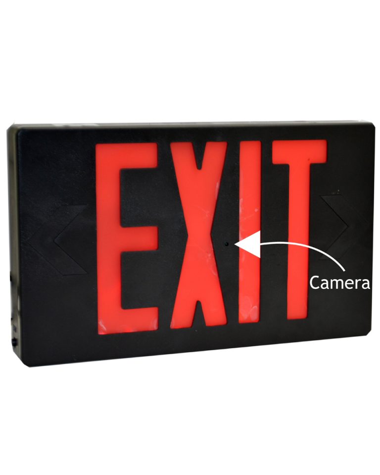 Decoy Hardwired Exit Sign Covert Hidden Surveillance Nanny WiFi ...