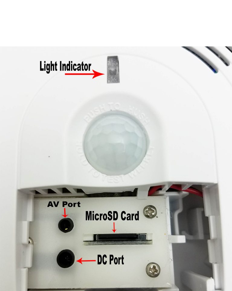 Decoy Smoke Detector Covert Hidden Surveillance Nanny Camera - 3D ...